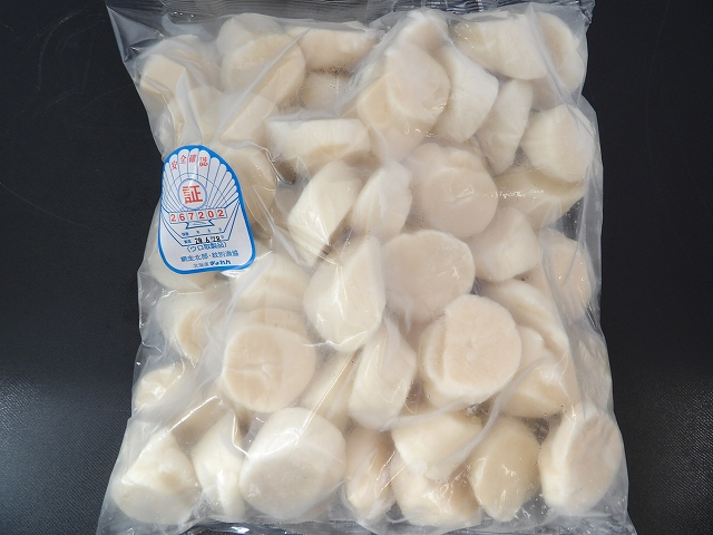 北海道産 ほたて貝柱 刺身用 (4S) 約1kg